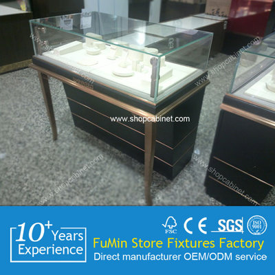 wooden jewelry display showcase/store jewelry stand supplier