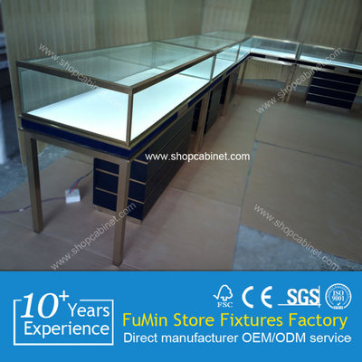 wooden jewelry display showcase/store jewelry stand supplier