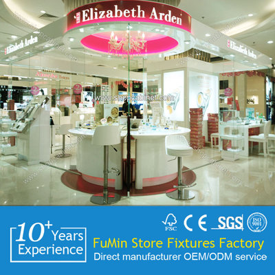Stylish design standing cosmetic cabinet showcase supplier