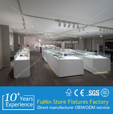 Top level hot sale jewelry display showcase for necklace supplier