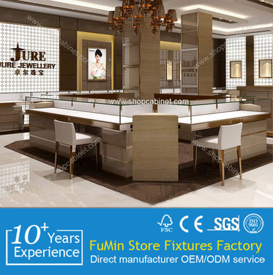 Top level hot sale jewelry display showcase for necklace supplier