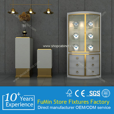 clear logo high quality acrylic jewelry display showcase supplier