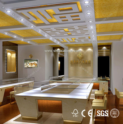 point of sales display stand for jewelry store showcase from China manufacture supplier