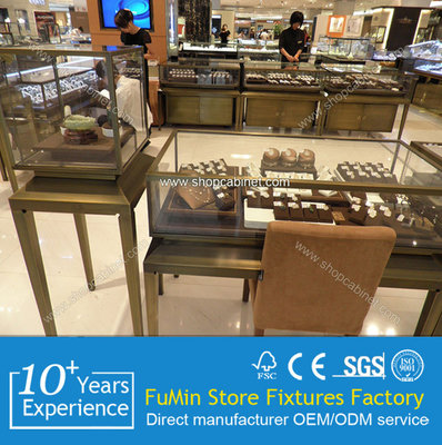 point of sales display stand for jewelry store showcase from China manufacture supplier