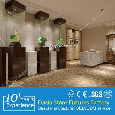 Titanium Alloy Glass Display Showcase supplier