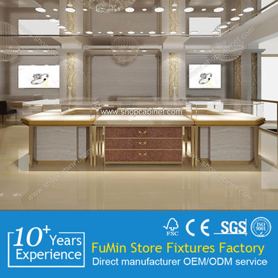 jewelry counter display for interior jewellery shop furniture supplier