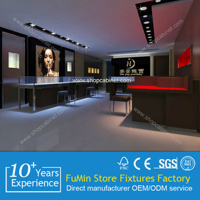 jewelry counter display for interior jewellery shop furniture supplier