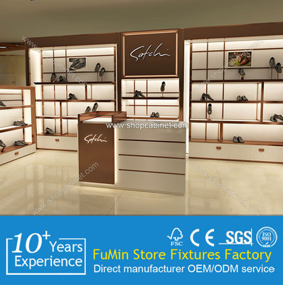 Wholesale custom pop floor wood shoes display rack supplier