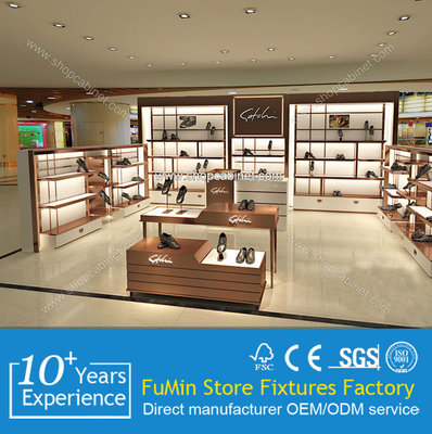 Wholesale custom pop floor wood shoes display rack supplier