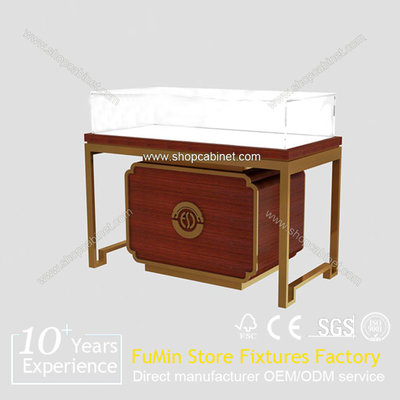 China clear acrylic counter top used jewelry display cabinets supplier