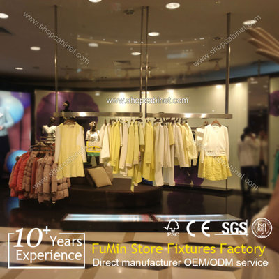 Shop display system 4 Ways clothes hanging stand supplier