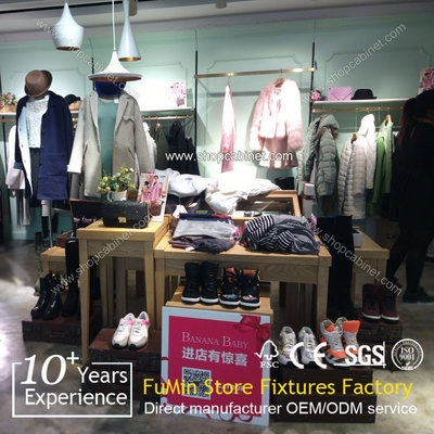 Shop display system 4 Ways clothes hanging stand supplier