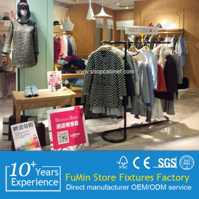 Shop display system 4 Ways clothes hanging stand supplier