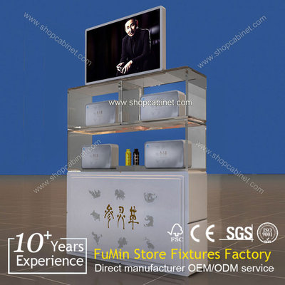cosmetic showcase acrylic clear makeup showcase locking showcase supplier