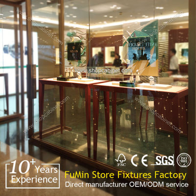 Nice Looking glass jewelry display cabinet for shop supplier
