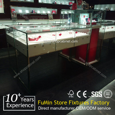 Manufacturing customized acrylic jewelry display cabinet supplier
