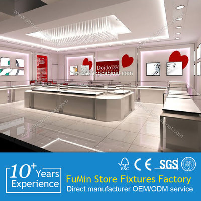 custom jewelry shop lockable plexiglass display cabinet supplier
