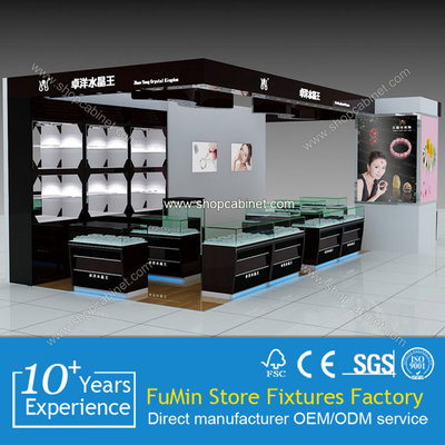 Perfect corner glass display cabinet/glass jewelry display cabinet supplier