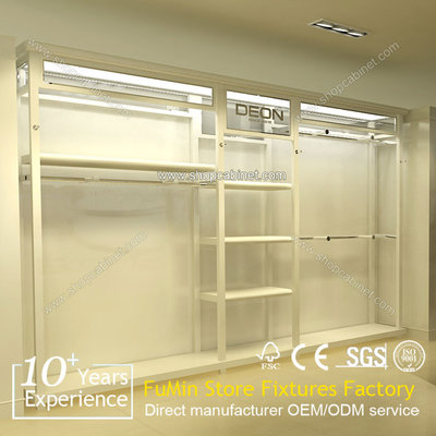 plastic acrylic shelf for garment store displaying slat wall display stand supplier