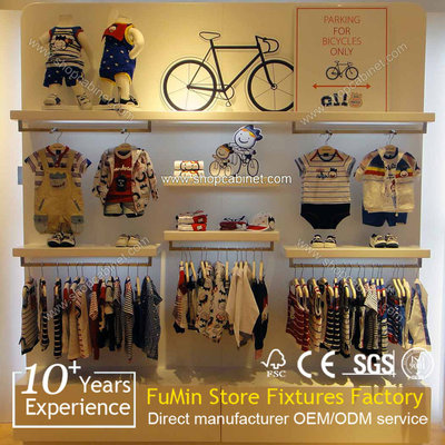 plastic acrylic shelf for garment store displaying slat wall display stand supplier