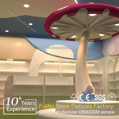 Upscale plywood garment display furniture/stand for clothing store! hot sale! supplier