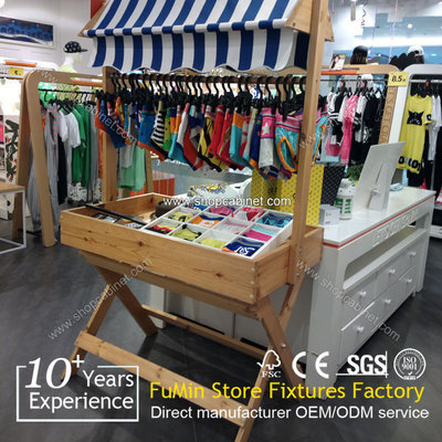 Shaped children garment display clothes hanging stand supplier