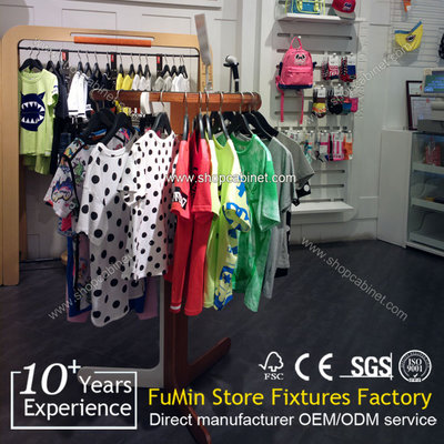 high-end garment display stand design for store design with LED supplier