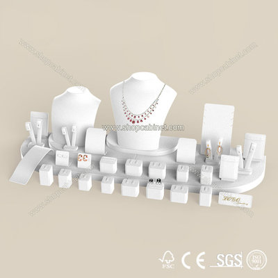 Hot sale wholesale white acrylic jewelry display props supplier