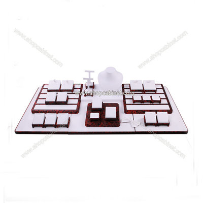 Luxurious Wooden Jewelry Display Showcases With for jewelry props store supplier
