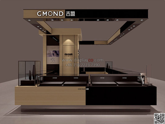 Luxurious free original design jewelry display showcase jewelry kiosk supplier