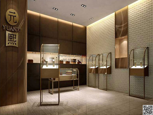 Luxurious free original design jewelry display showcase jewelry kiosk supplier
