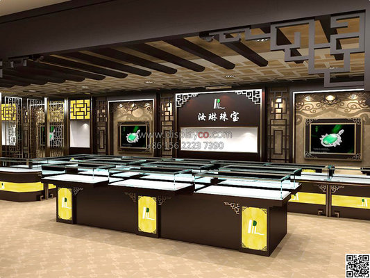 Luxurious free original design jewelry display showcase jewelry kiosk supplier