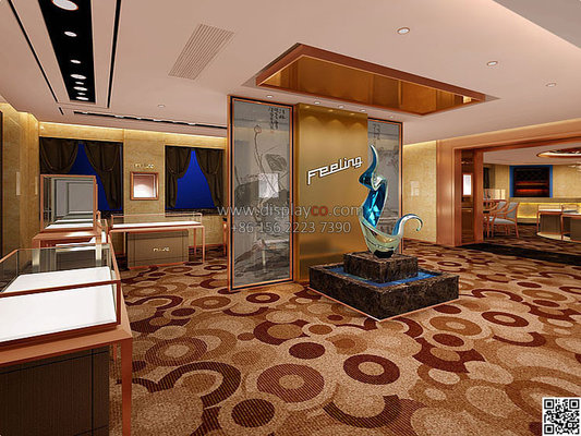 Nice praticial jewelry display showcase with lock aluminum watch stand supplier