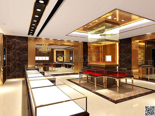 Nice praticial jewelry display showcase with lock aluminum watch stand supplier