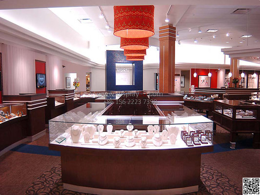 High quality jewelry display showcase,metal jewellery showcase supplier