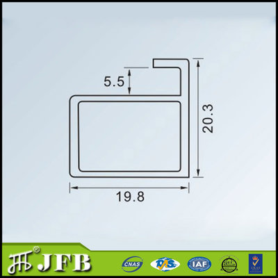 China glass door anodized construction material glass insert profile aluminum frame supplier