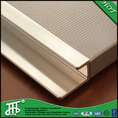 China aluminum extrusion profile handle extrusion bedroom wardrobe drawer aluminum handles supplier