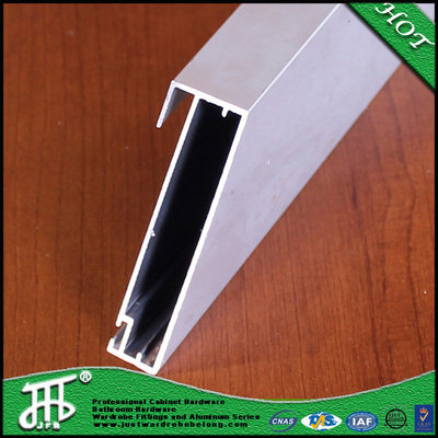 China anodizing silver aluminum profile for cabinet glass door frame aluminum profiles with best supplier