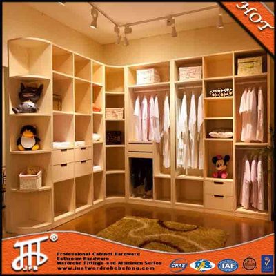 Space saving home furniture walk in closet system anodized silver pillar customed height supplier