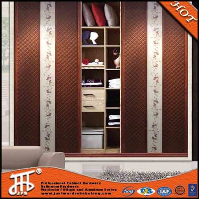 Space saving home furniture walk in closet system anodized silver pillar customed height supplier