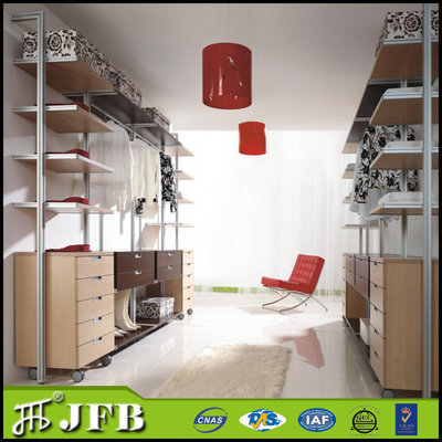 customized size furniture bedroom wooden wardrobe design wardrobe fittings walk in closet supplier