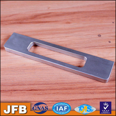 Cabinet hardware aluminum alloy drawer handles 160MM/192MM/320MM matte silver cabinet handle supplier