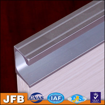 aluminium profile cutting machine anodized silver 3 meter kitchen cabinet aluminium c profile supplier