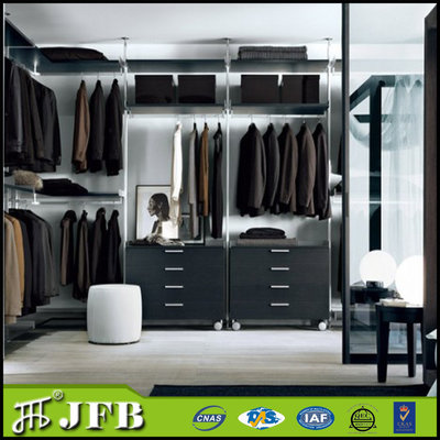 New style aluminum pole system walk-in wardrobe modern design bedroom furniture from wholesale price China factory supplier