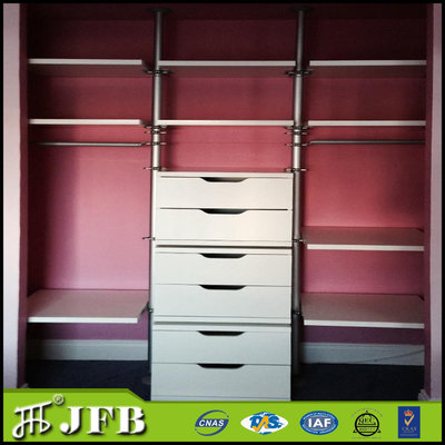 Nice quality Dampproof aluminium pole system walk in wardrobe, aluminum pole wardrobe, DIY wardrobe supplier