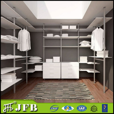 Customized pole system diy walk in wardrobe, wardrobe pole system, aluminum pole system wardrobe supplier