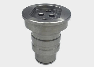 custom anodizing stainless steel round column cnc milling lathe parts with holes hollow for textile machinery