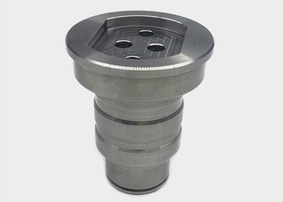 custom anodizing stainless steel round column cnc milling lathe parts with holes hollow for textile machinery