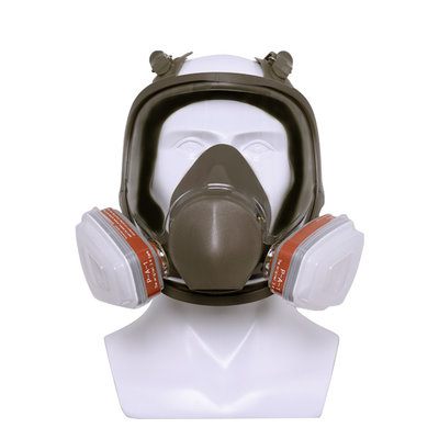 China Full face military anti riot gas mask high efficiency gas shielding filter supplier