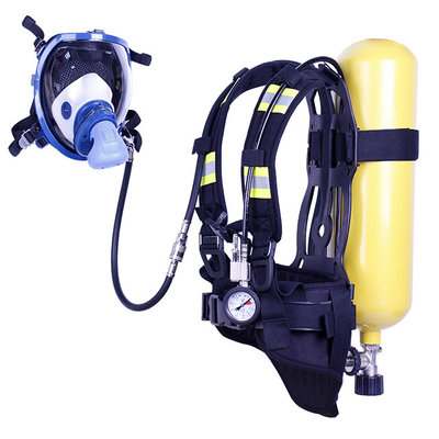 Yigu firefighter positive pressure air respirator system fireman 5L 300 bar scba on sale supplier